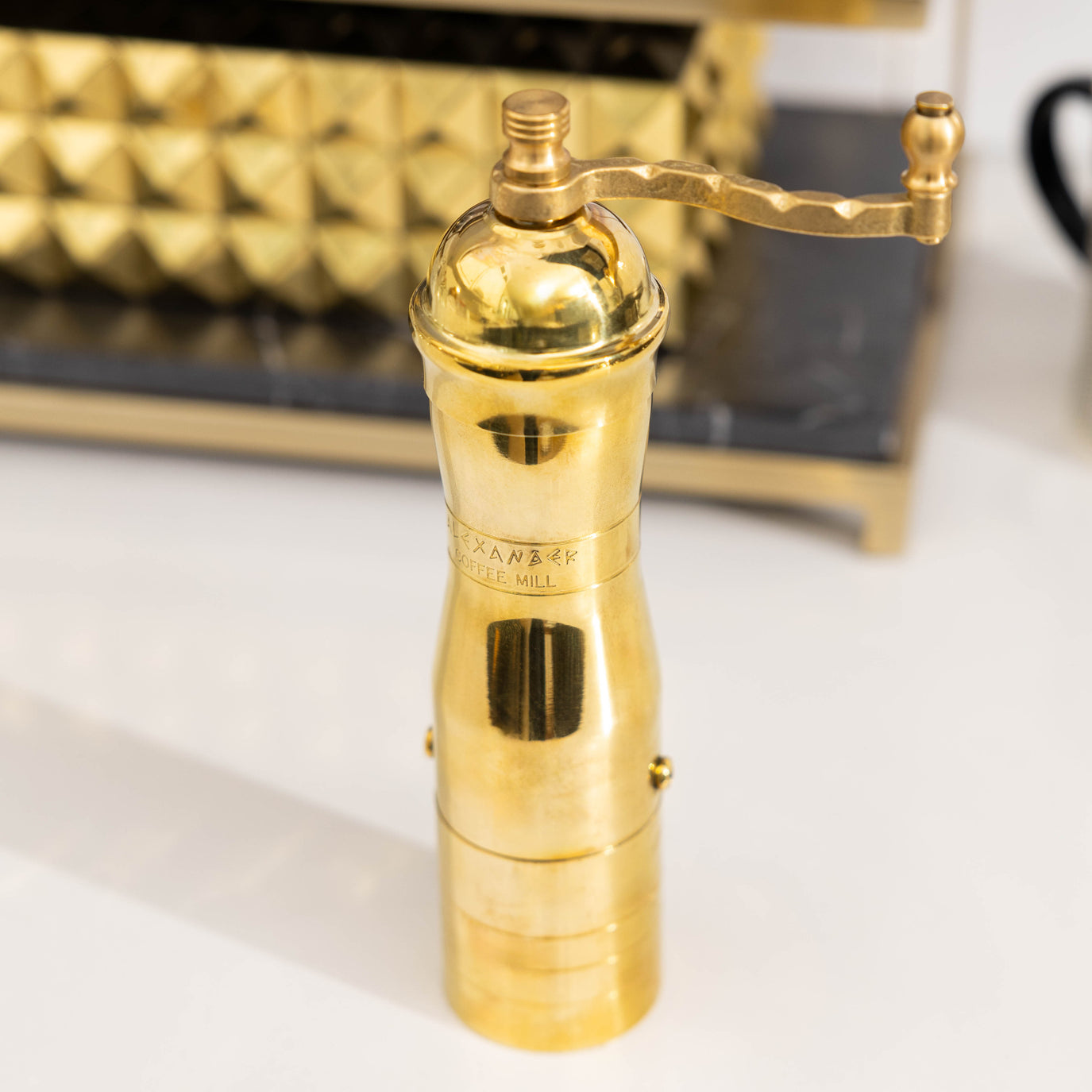 Brass Coffee Mill – Modern Locke