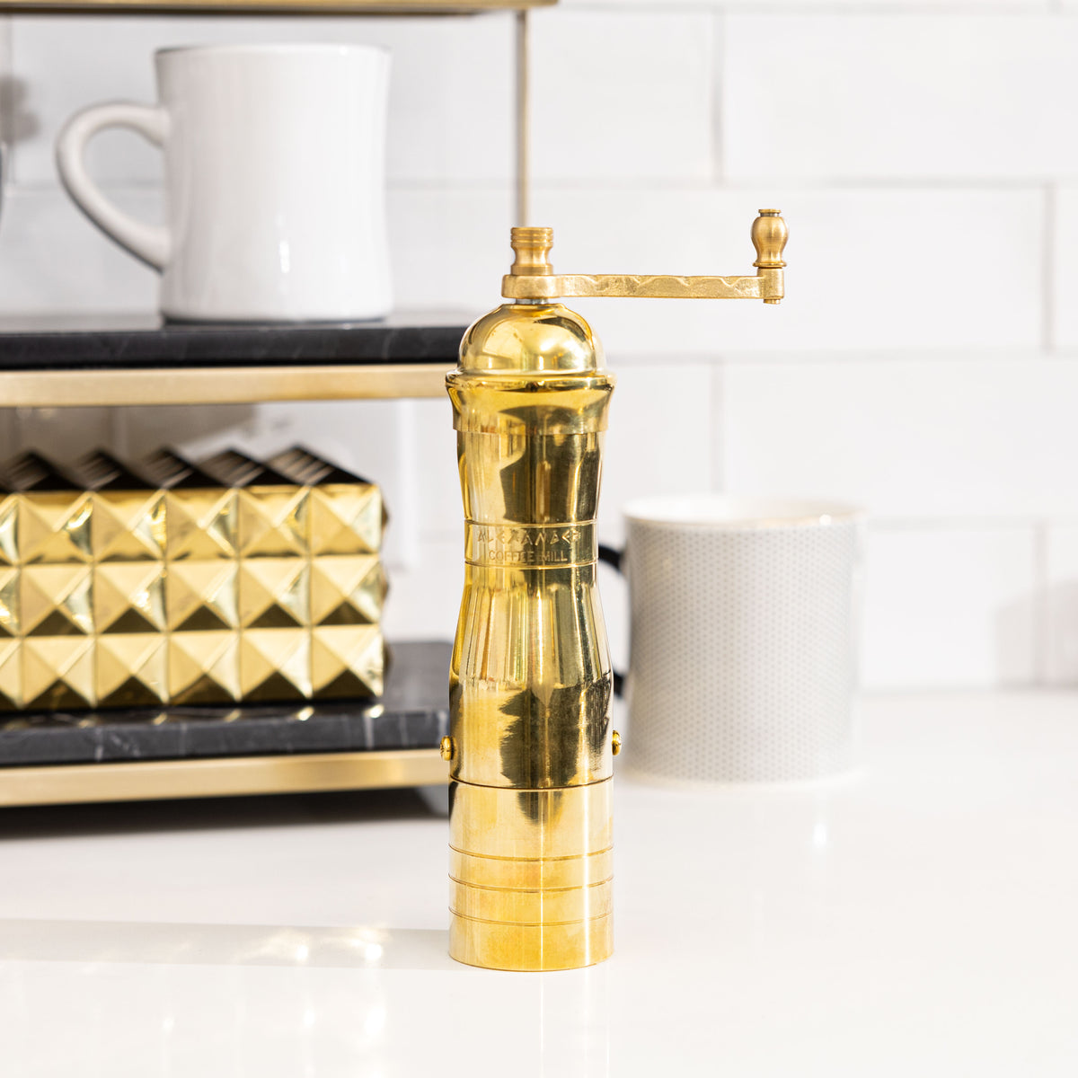 Brass Coffee Mill – Modern Locke