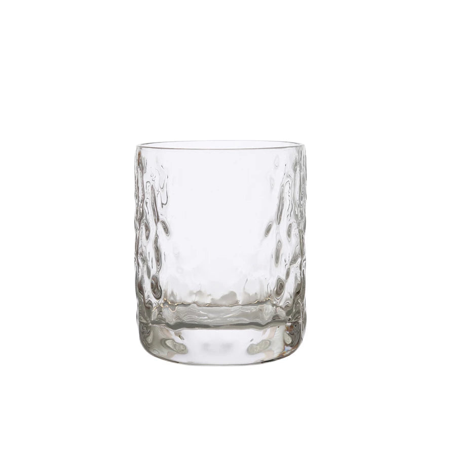 Hammered Drinking Glass Set And Carafe Modern Locke